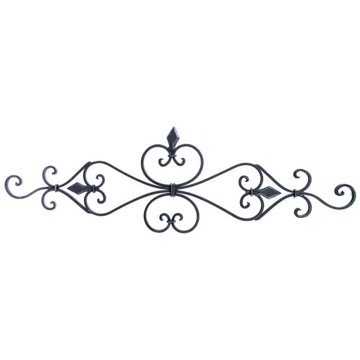 Black Pediment Metal Wall Decor SET OF 2 - Artisticspacedecor